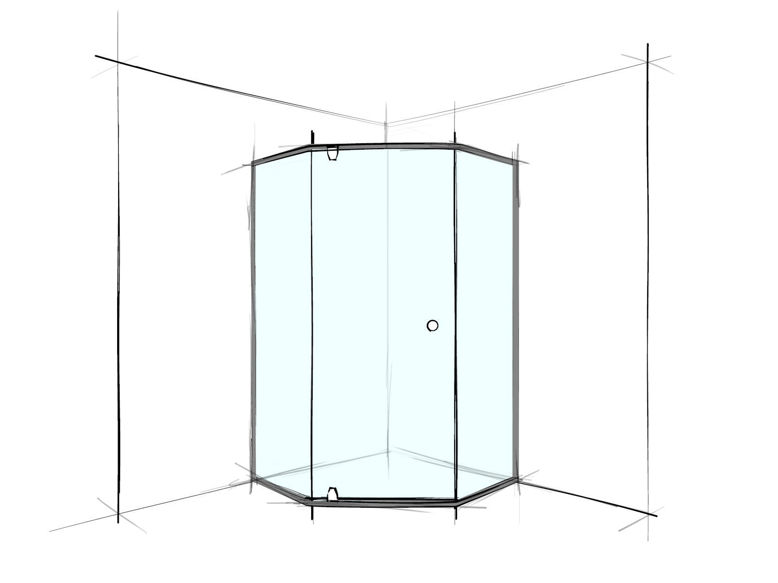 CUSTOM SEMI-FRAMELESS SHOWER SCREENS – Verotti Bathroom Culture
